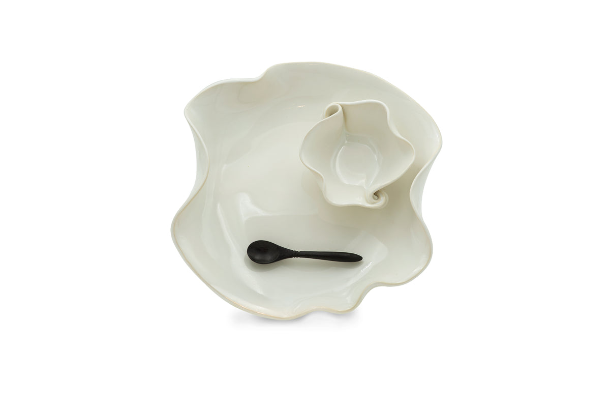 Porcelain Swirl Small Chip & Dip – Citywoods